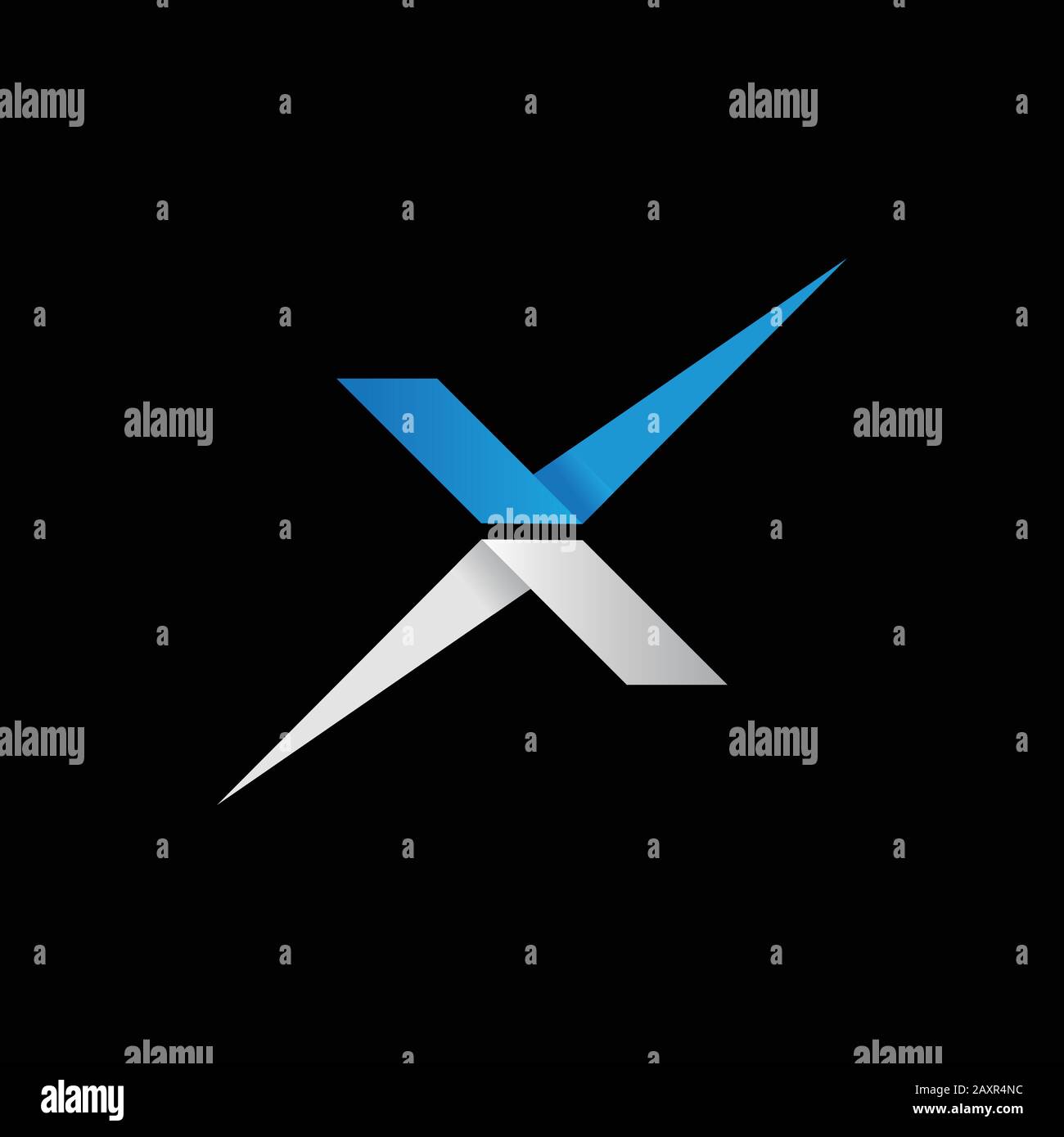 Initial letter x logo design template Stock Vector Image & Art - Alamy