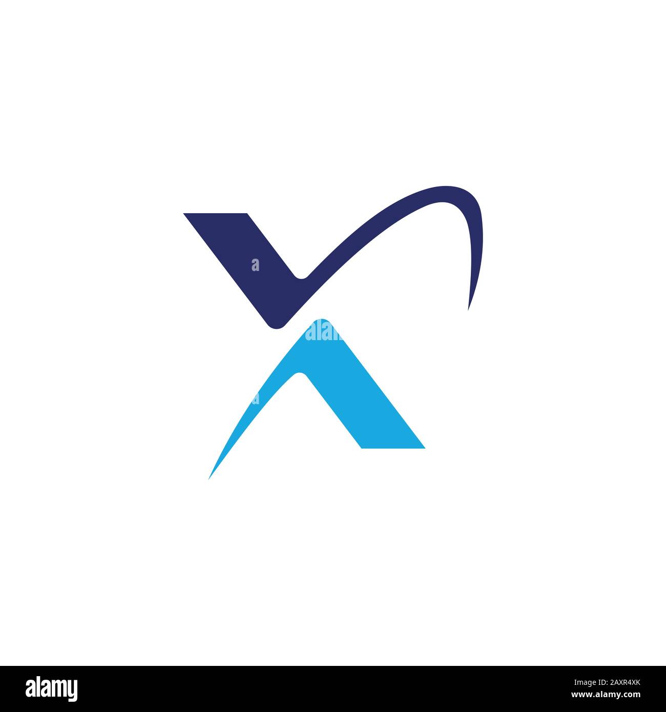 Initial letter x logo design template Stock Vector Image & Art - Alamy