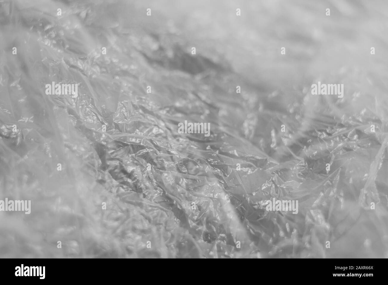close-up of single-use plastic bag to be used as background of texture ...