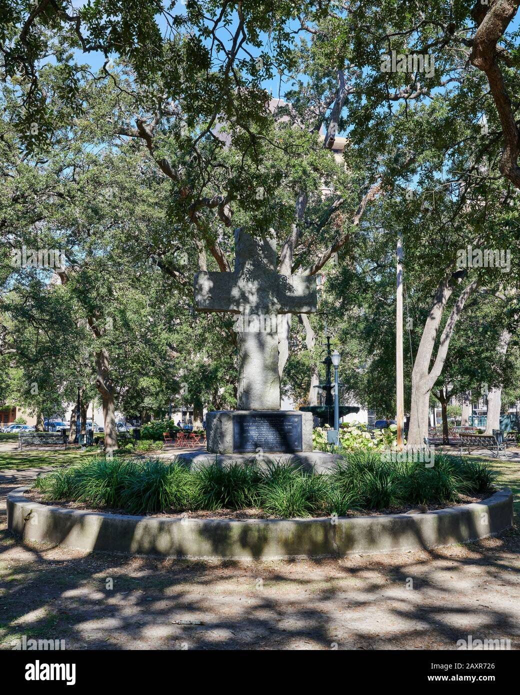 Bienville Square a city park with a fountain and monument in Mobile ... Bienville Square a city park with a fountain and monument in Mobile ...