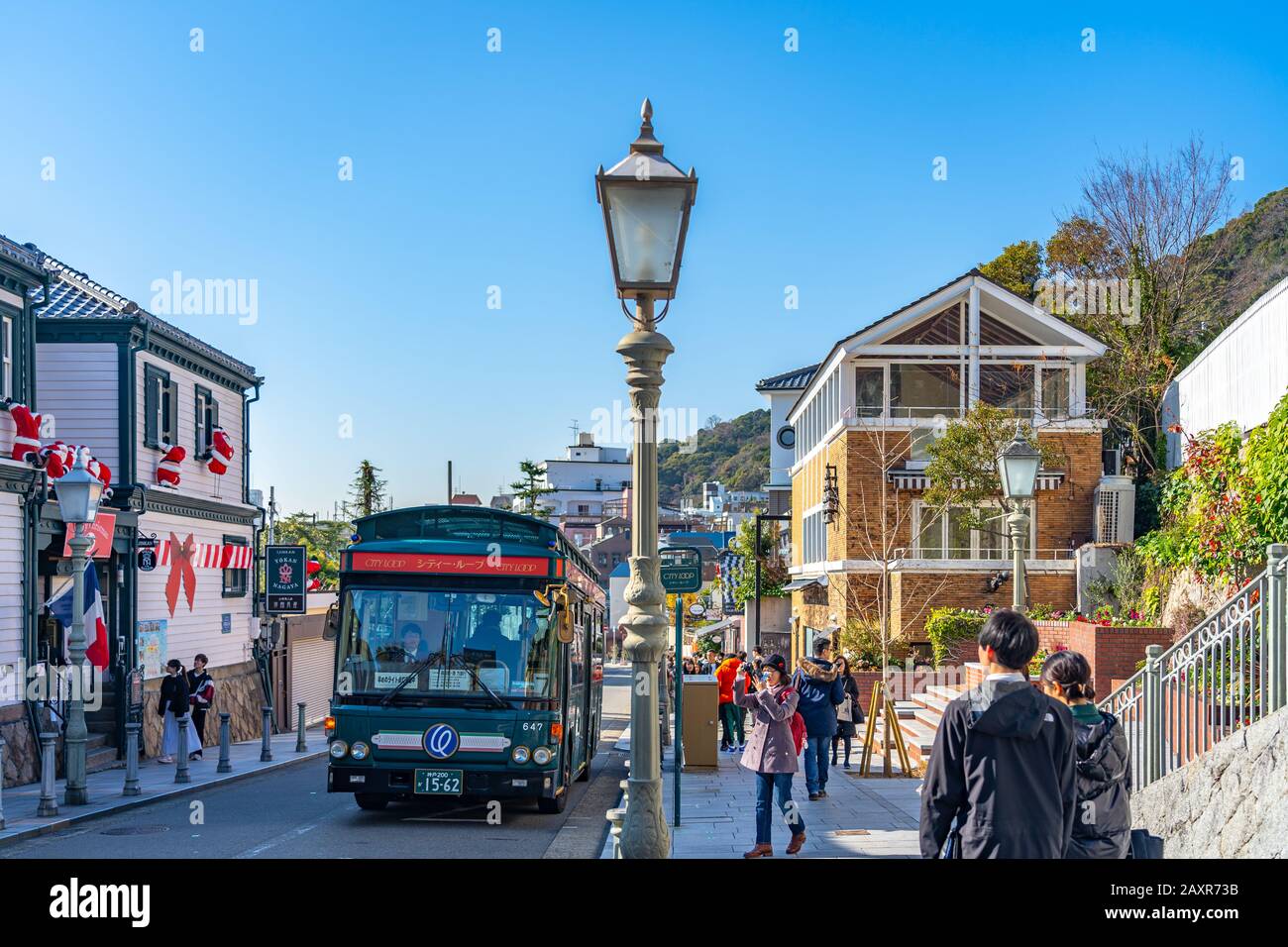 Kobe Kitano Ijinkan Gai street (Kitano-cho and Yamamoto-dori street) in ...