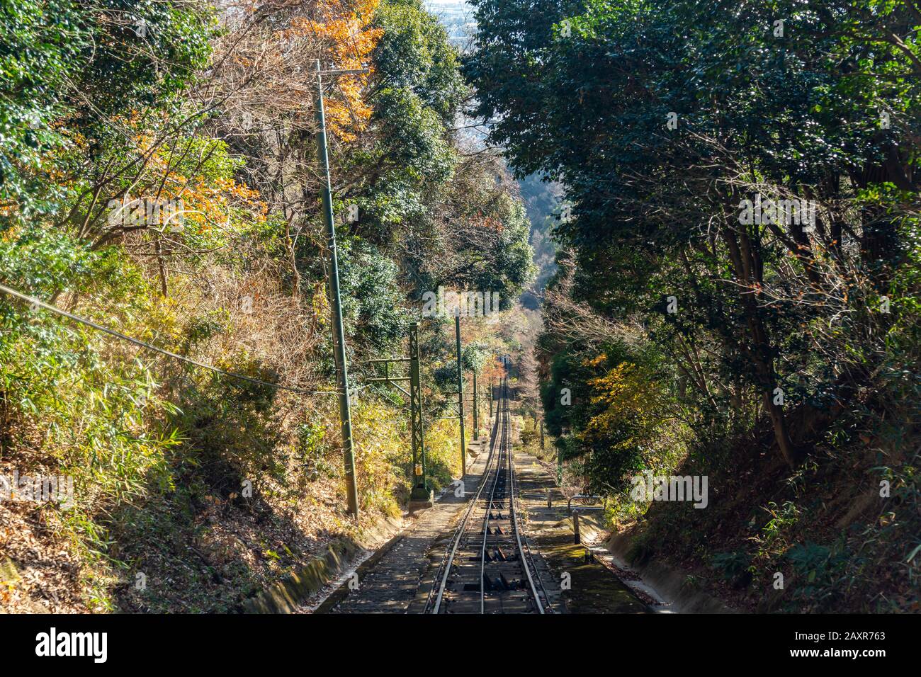 Maya cable car and ropeway system travels between the mountaintop and ...