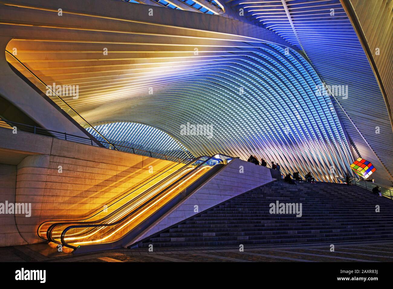 Liege railway station, Gare de Liege-Guillemins, designed by the ...