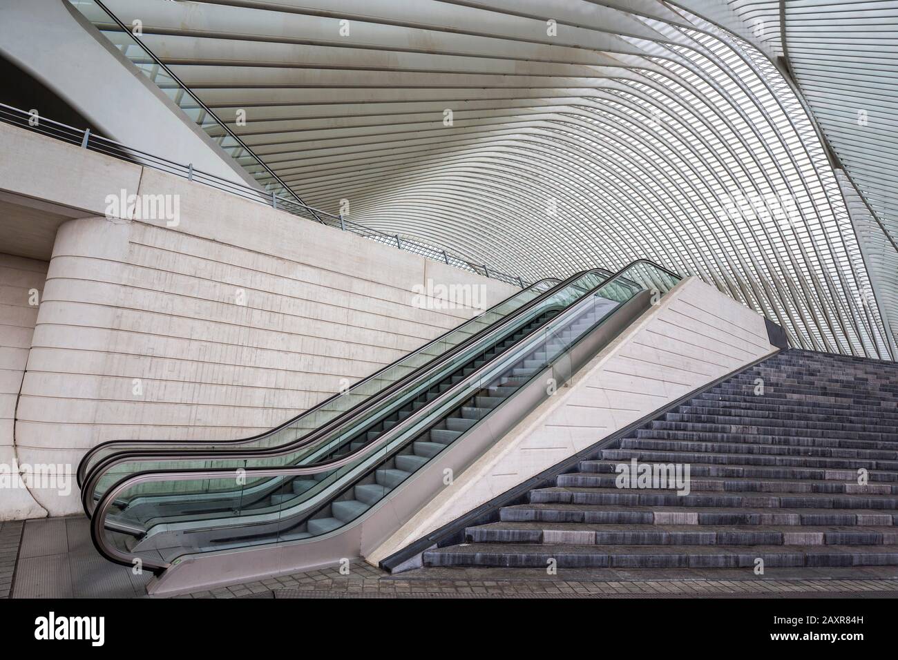 Liege railway station, Gare de Liege-Guillemins, designed by the ...