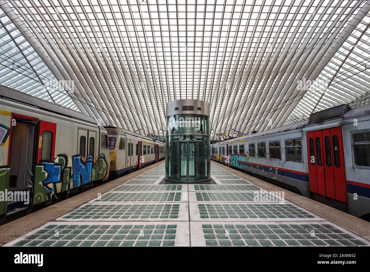 Liege railway station, Gare de Liege-Guillemins, designed by the ...