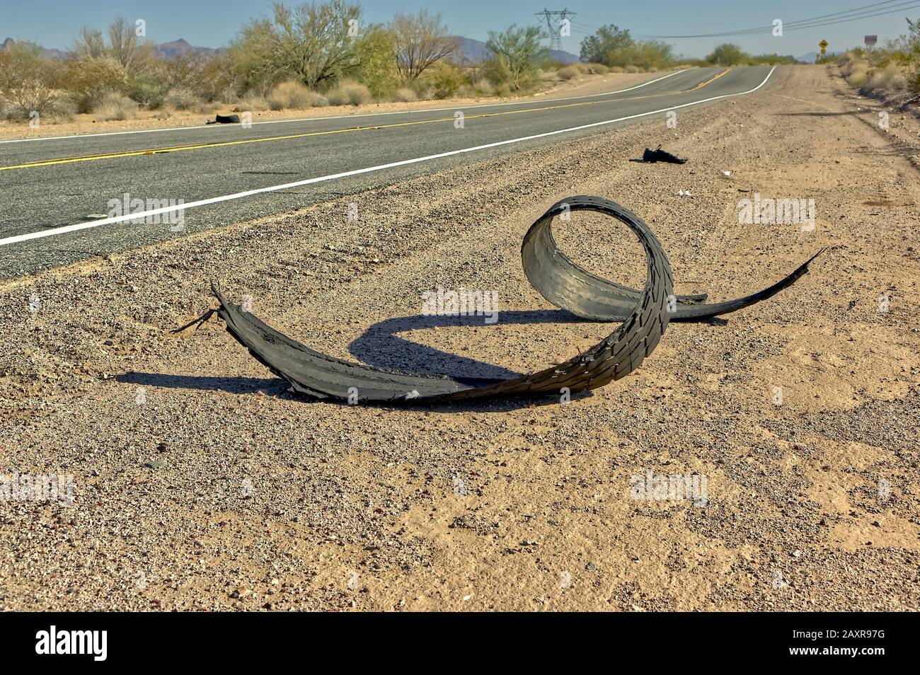This is what happens to an under-inflated tire after running on a hot ...
