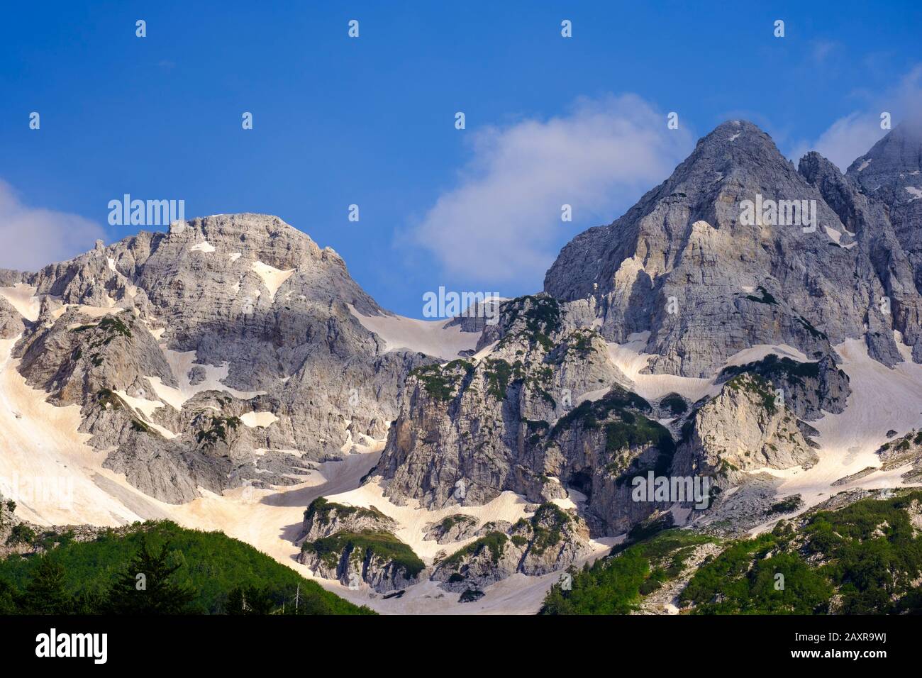 Mountains at Valbona Pass, Valbona National Park, Valbona Valley ...