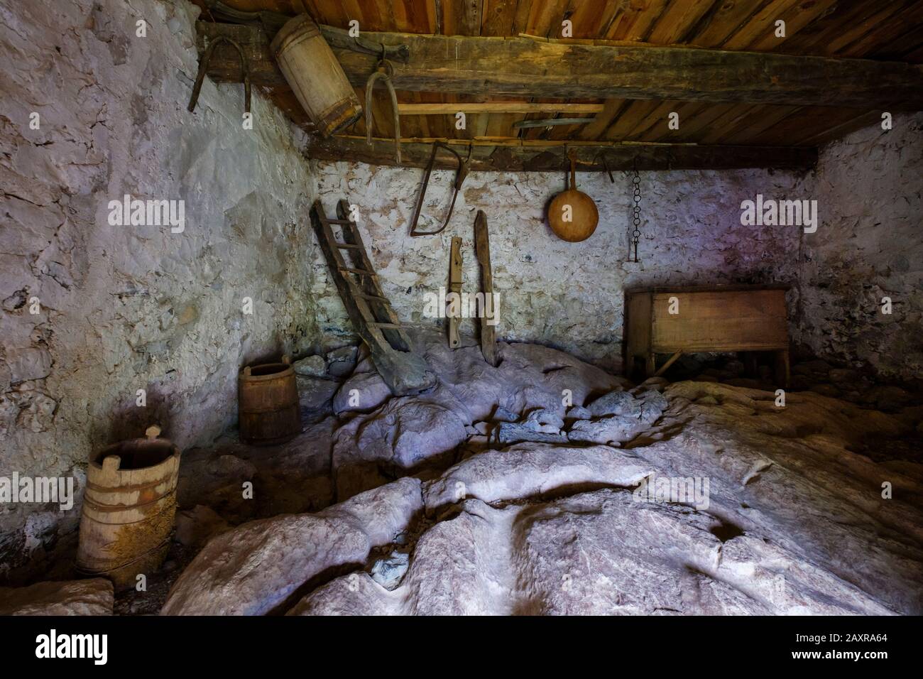 Inside view, Historic Kulla, Bloodthirst Tower, Theth, Theth National ...