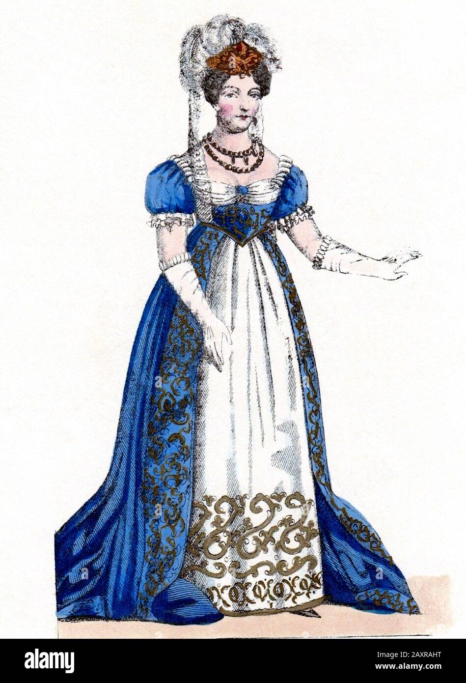 1846 , FRANCE : MADAME ROYALE Marie-Thérèse Charlotte Bourbon de France ...
