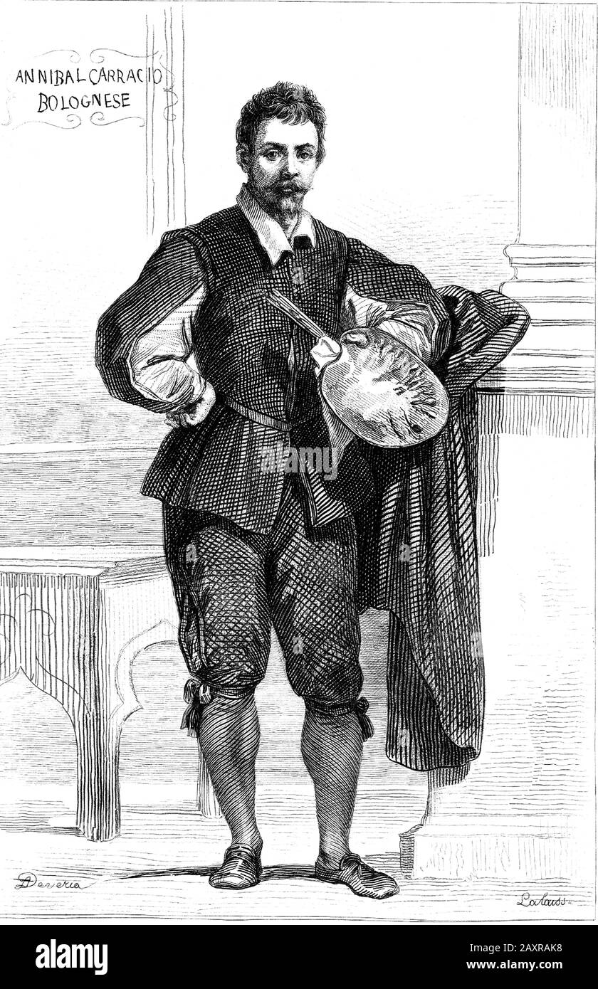 1600 ca , ITALY : The celebrate italian painter ANNIBALE CARRACCI ...