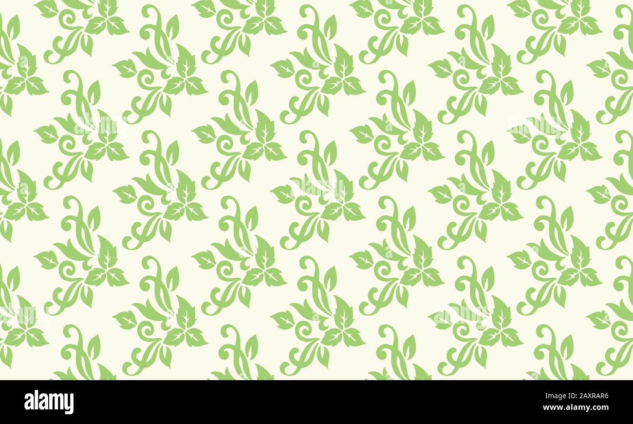Unique template with spring floral pattern background, with leaf and ...