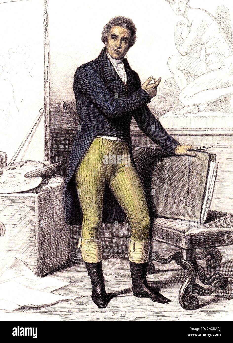 1820 ca , Paris , FRANCE : The celebrated Neoclassical french painter ...