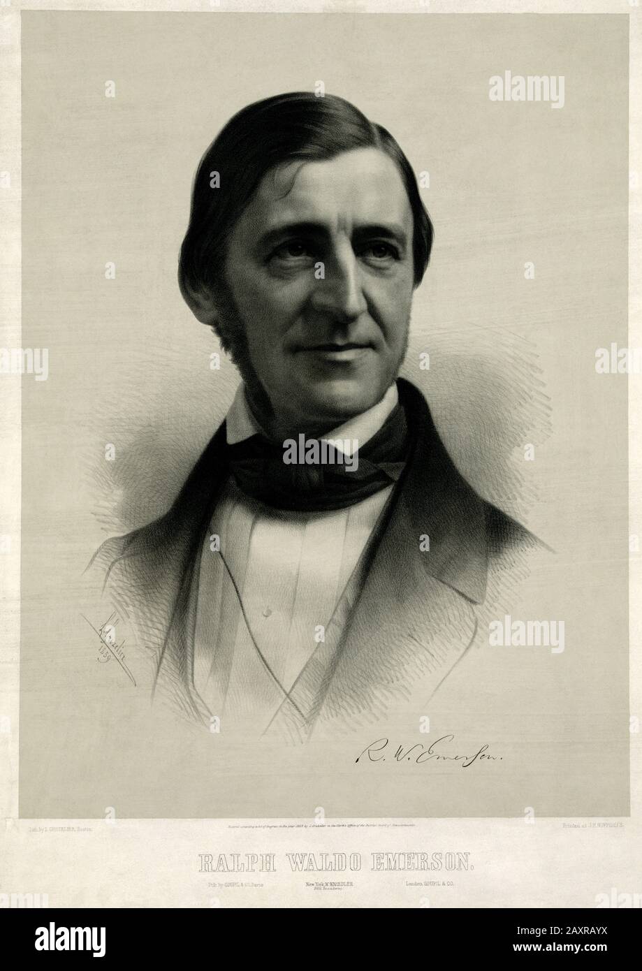 Portrait ralph waldo emerson hi-res stock photography and images - Alamy
