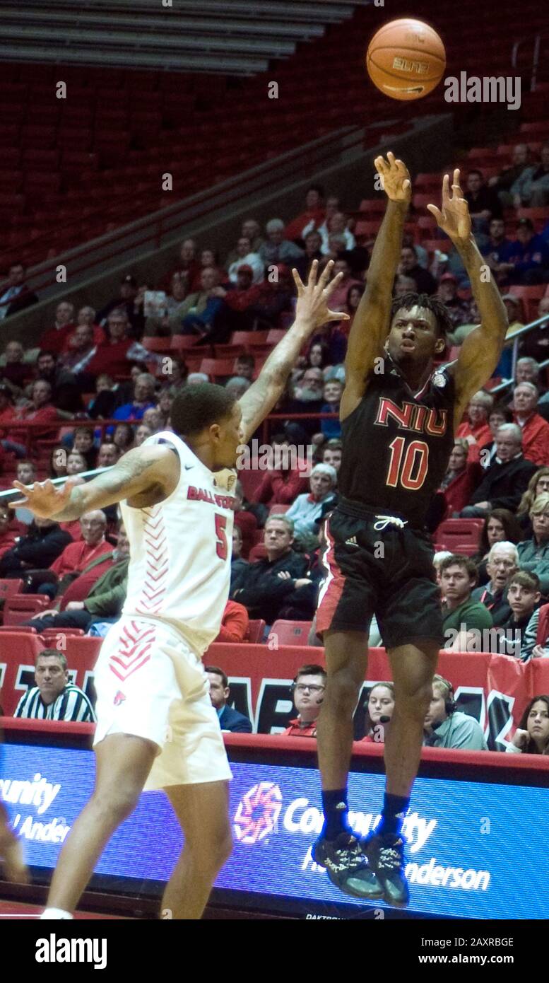 Muncie, Indiana, USA. 12th Feb, 2020. Northern Illinois Huskies guard ...
