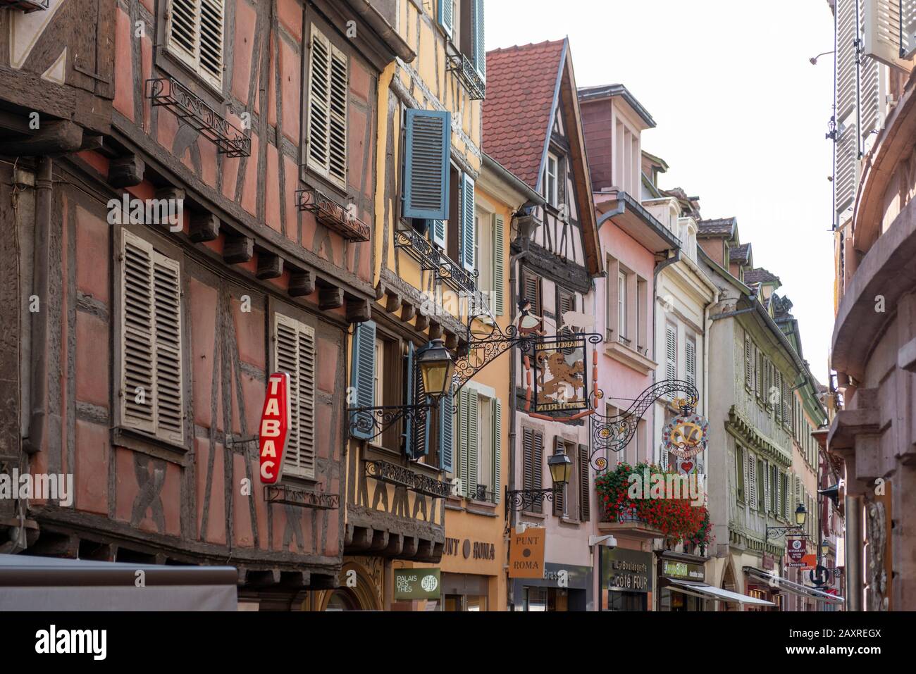 Row medieval house facades old hi-res stock photography and images - Alamy