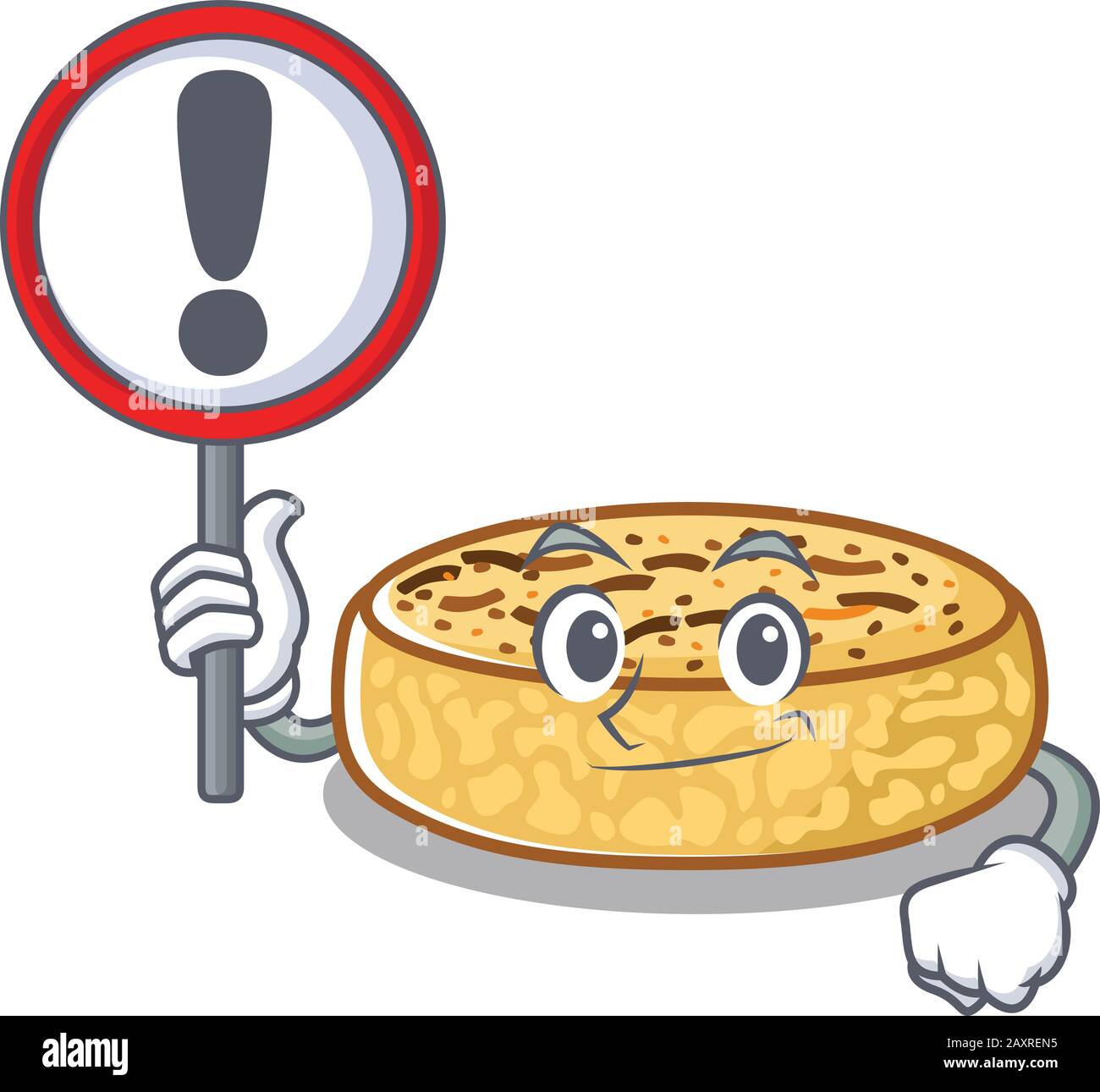 cute mascot character style of crumpets raised up a sign Stock Vector ...