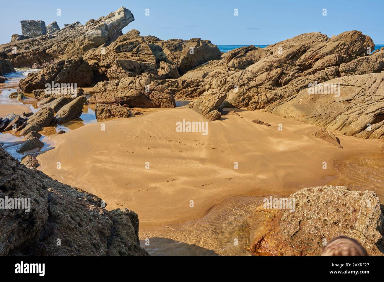 Landscape, coast, sea, Zarautz, Basque Country, Spain Stock Photo - Alamy