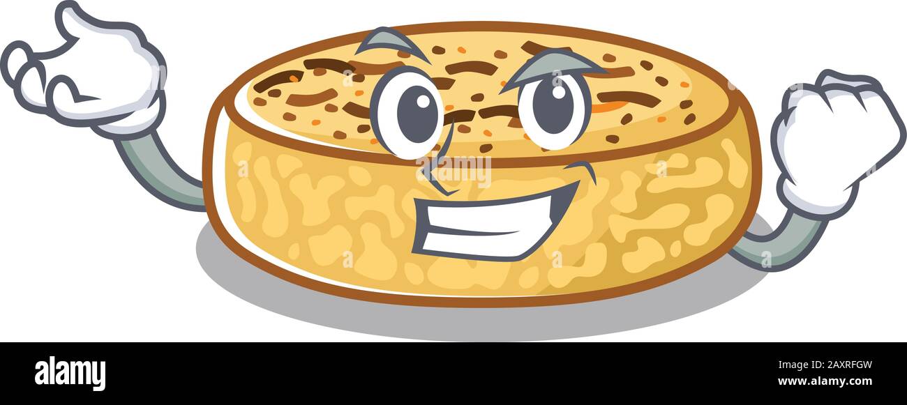 cool confident Successful crumpets cartoon character style Stock Vector ...