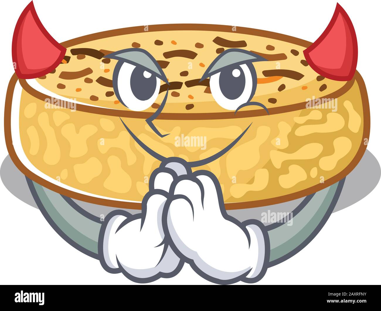 Devil crumpets Cartoon with the character design Stock Vector Image ...