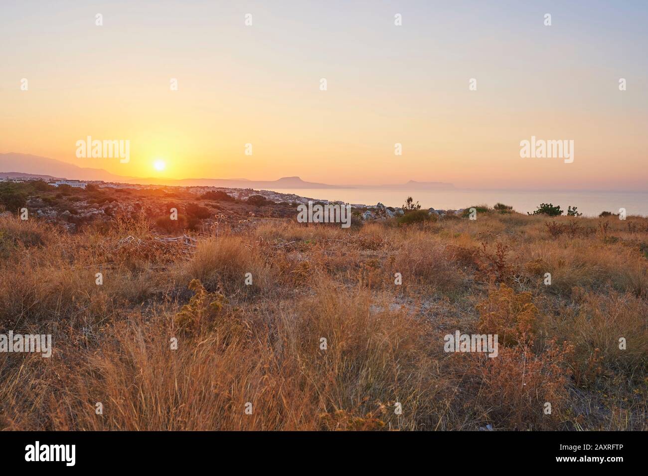 How to coloring a sunset landscape hi-res stock photography and images ...