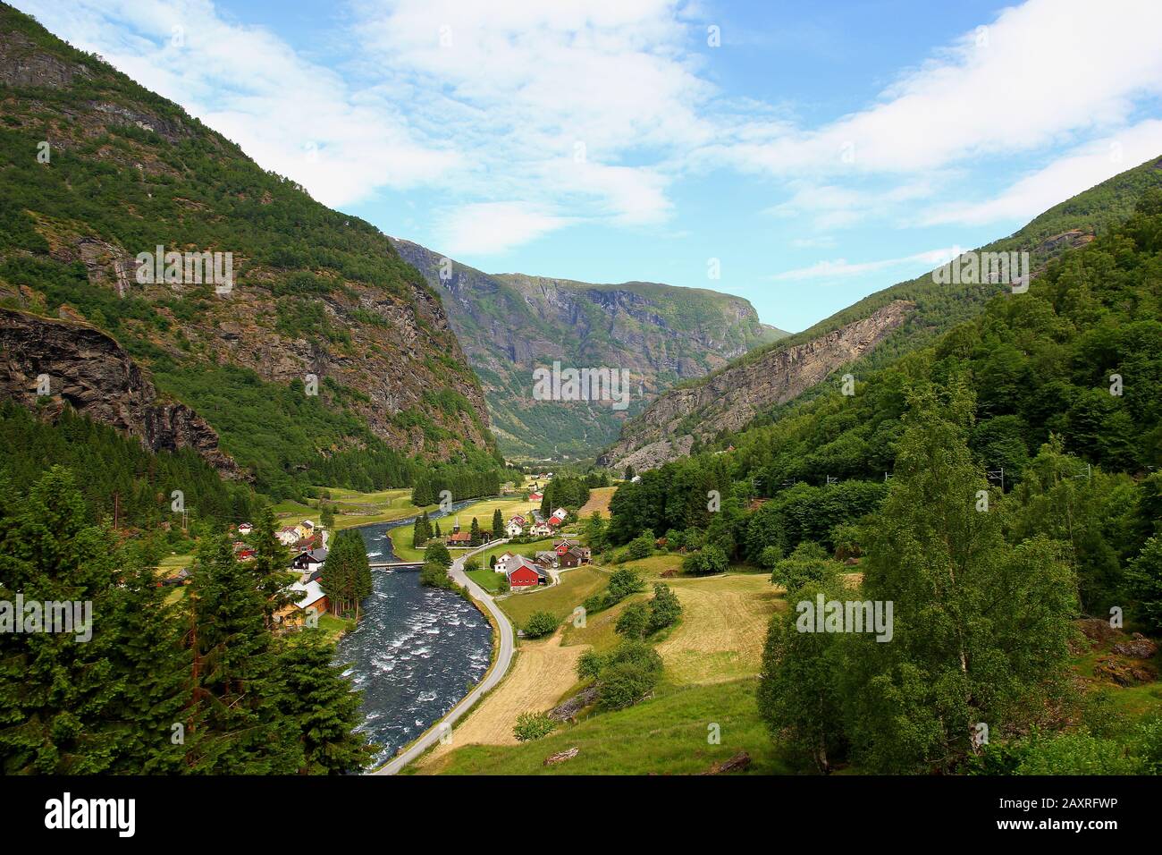 Landscape along flam railway hi-res stock photography and images - Alamy
