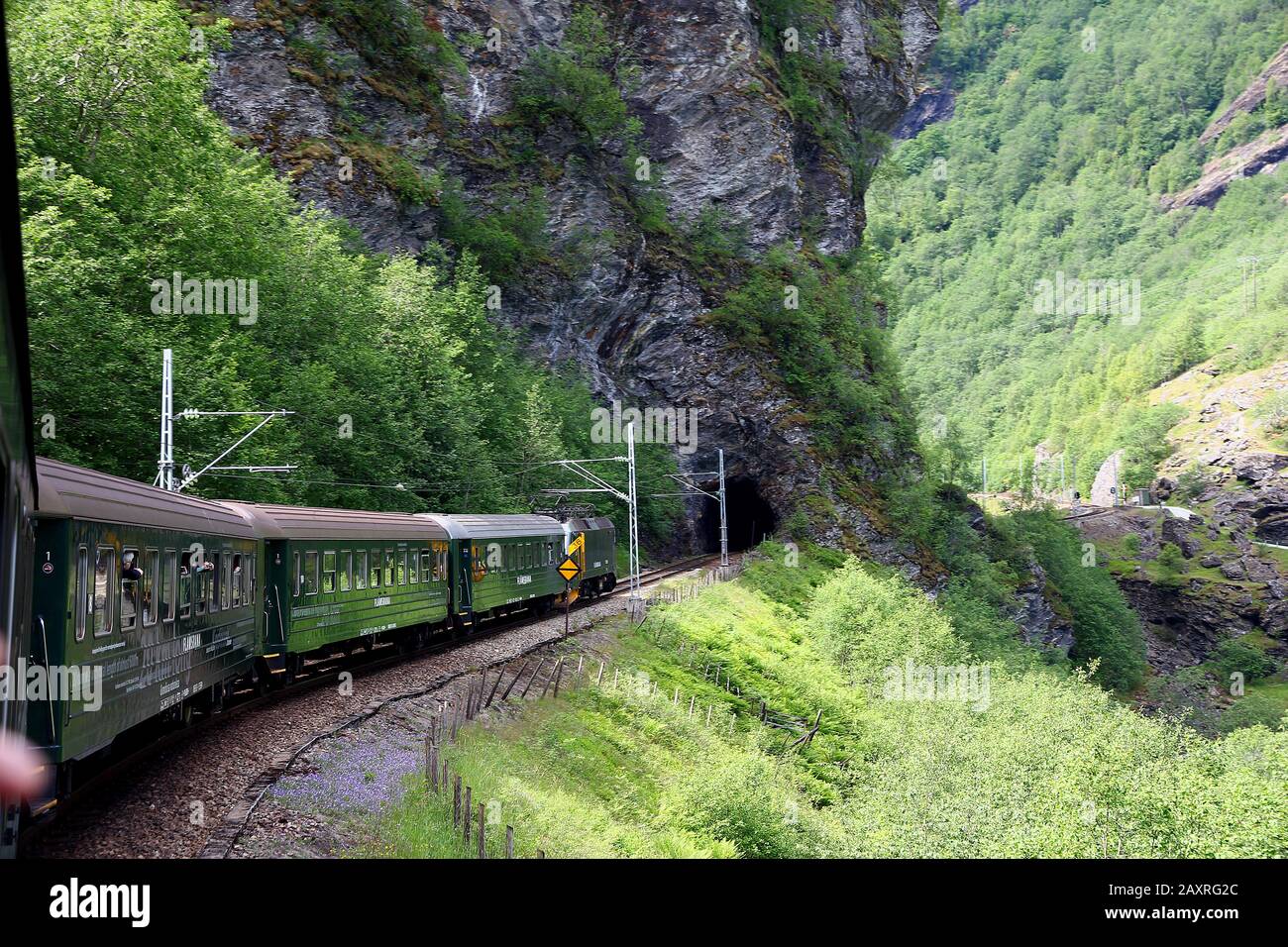 Flamsbana, The Flam Railway, Norway Stock Photo - Alamy
