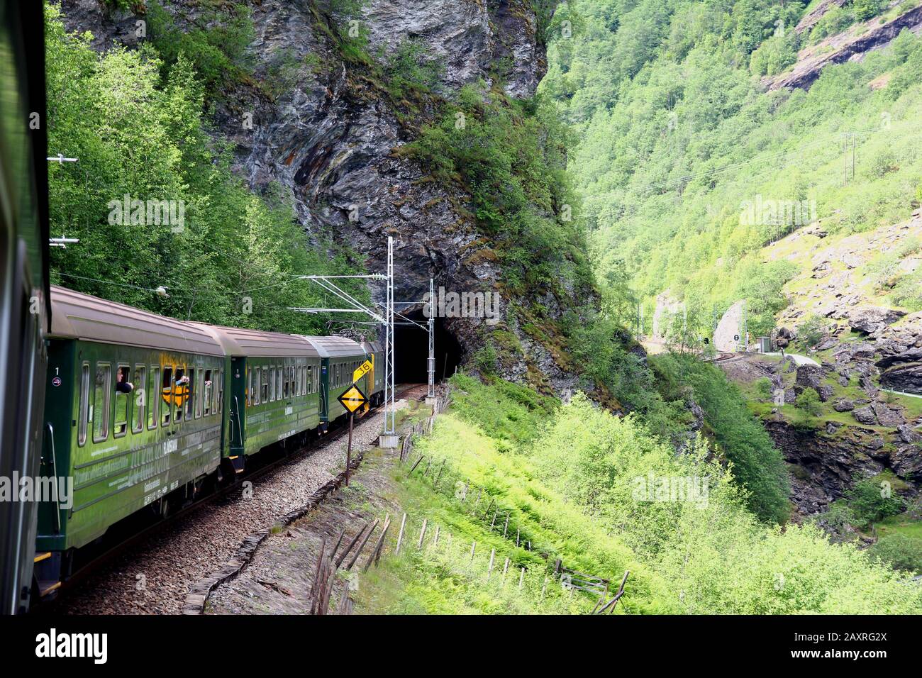 Flamsbana, The Flam Railway, Norway Stock Photo - Alamy