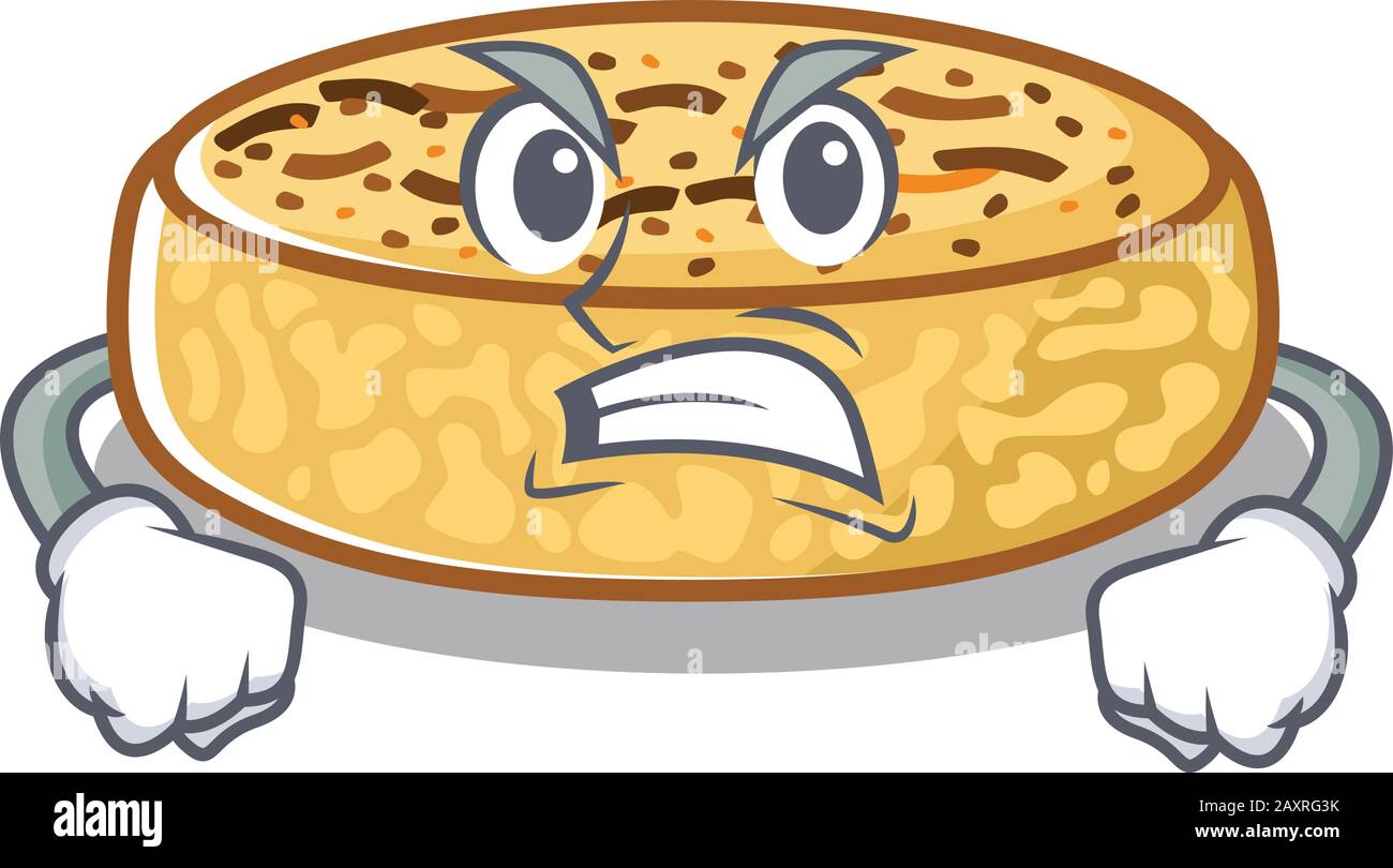 Crumpets cartoon character style having angry face Stock Vector Image ...