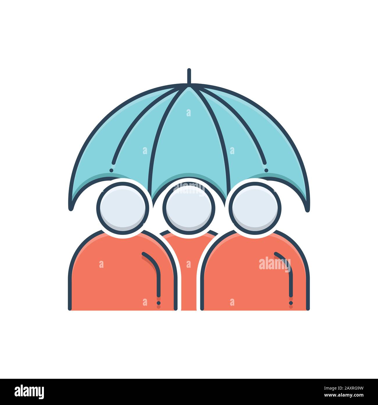 Illustration for Group life insurance Stock Vector Image & Art - Alamy