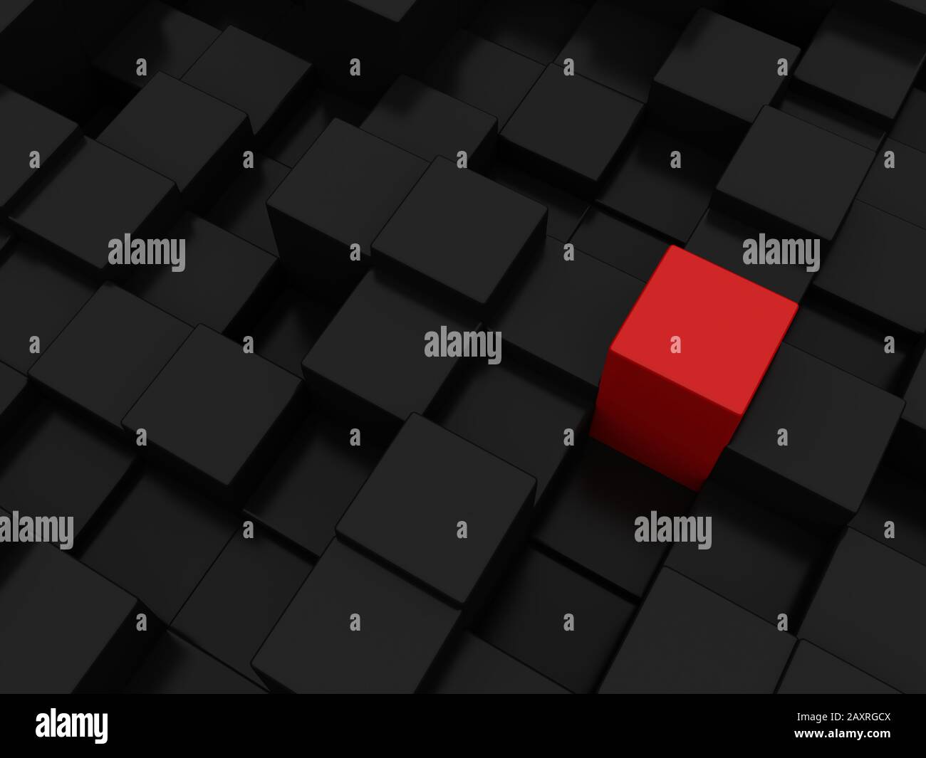 Abstract futuristic cubes shape background. Black solid box array ...