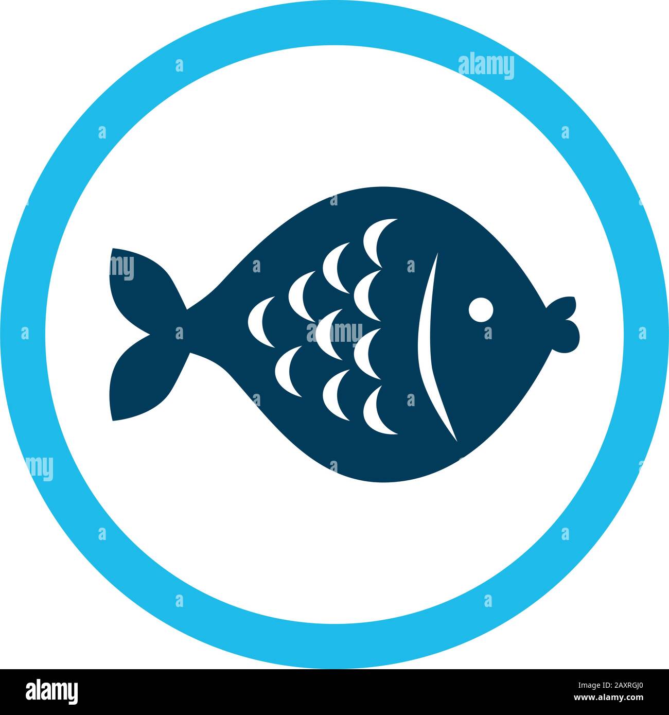 cute fish in frame circular Stock Vector Image & Art - Alamy
