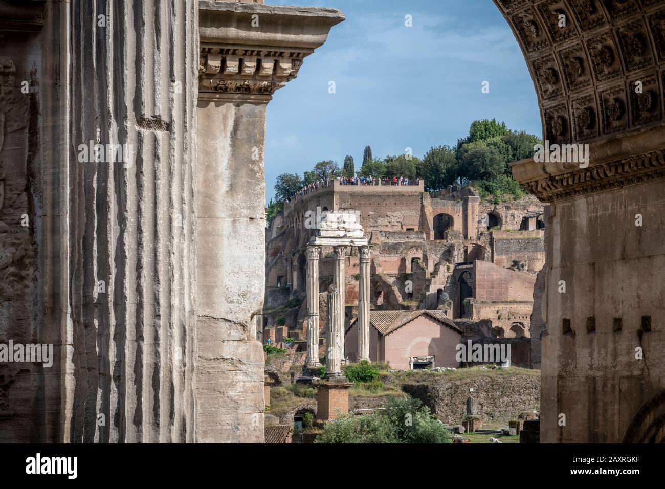 Gateway in the roman forum hi-res stock photography and images - Alamy