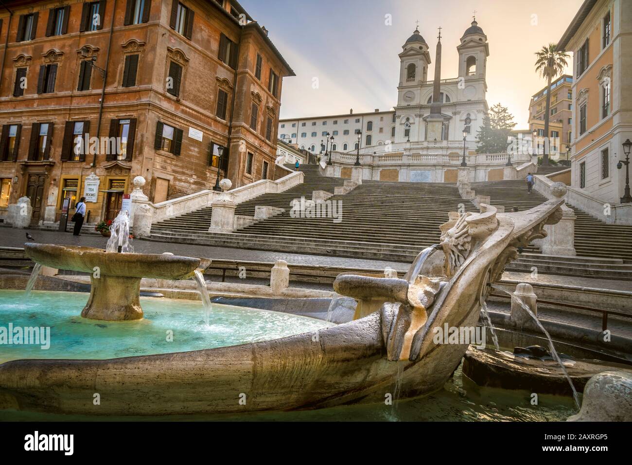 Spanish stairs in Rome, Lazio, Italy Stock Photo - Alamy