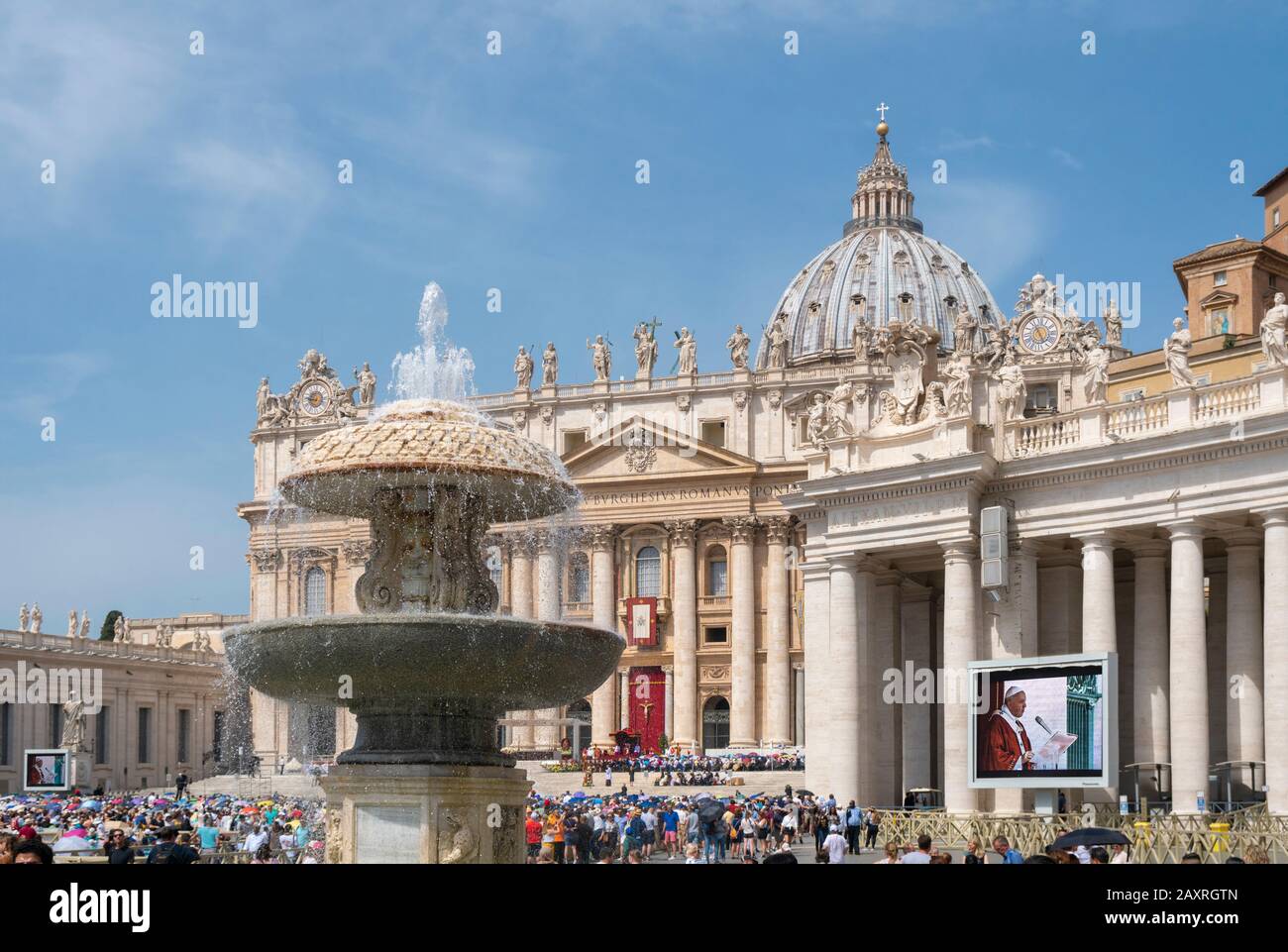 Pentecost Mass with Pope on St. Peter's Square, Rome, Lazio, Italy ...