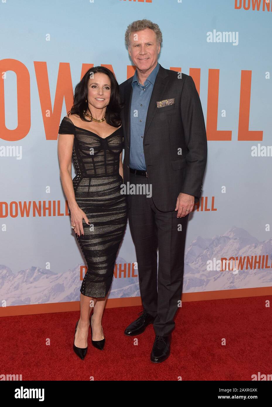 New York, USA. 12th Feb, 2020. Julia Louis-Dreyfus and Will Ferrell ...