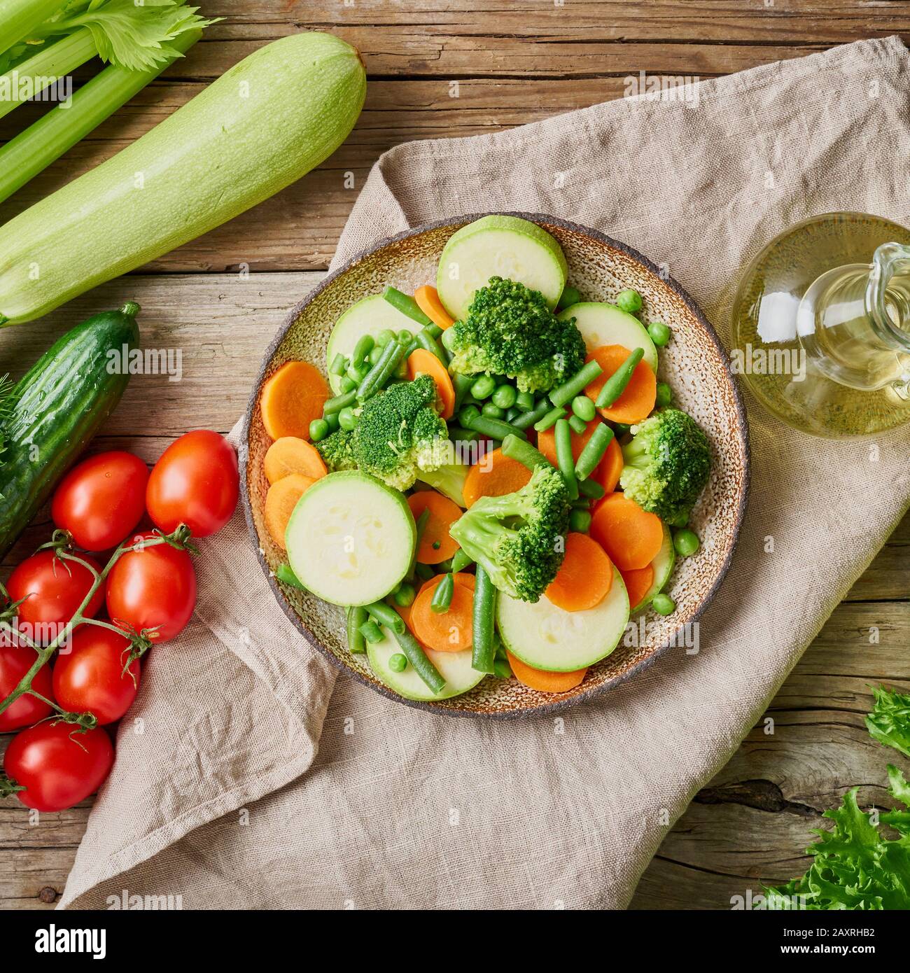 Boiled Vegetables For Diet
