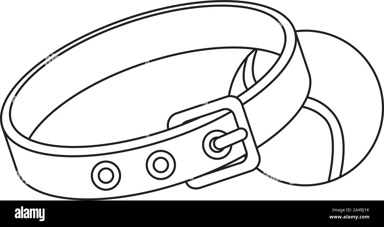 Pet collar ball icon Black and White Stock Photos & Images - Alamy