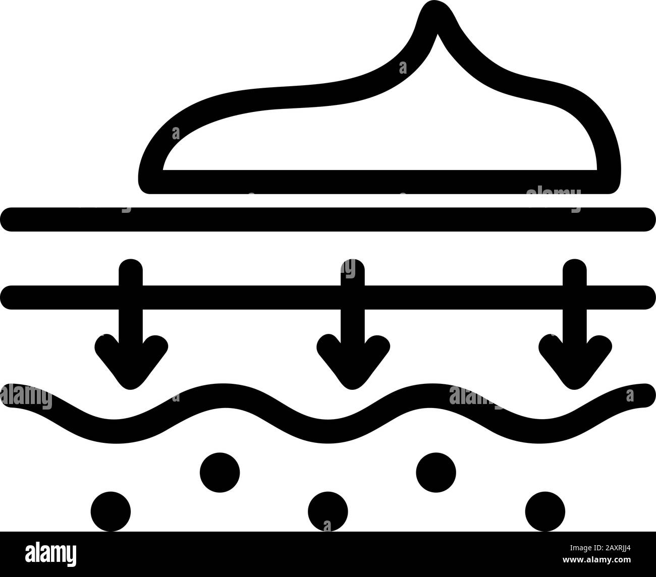 Skin care icon vector. Isolated contour symbol illustration Stock ...