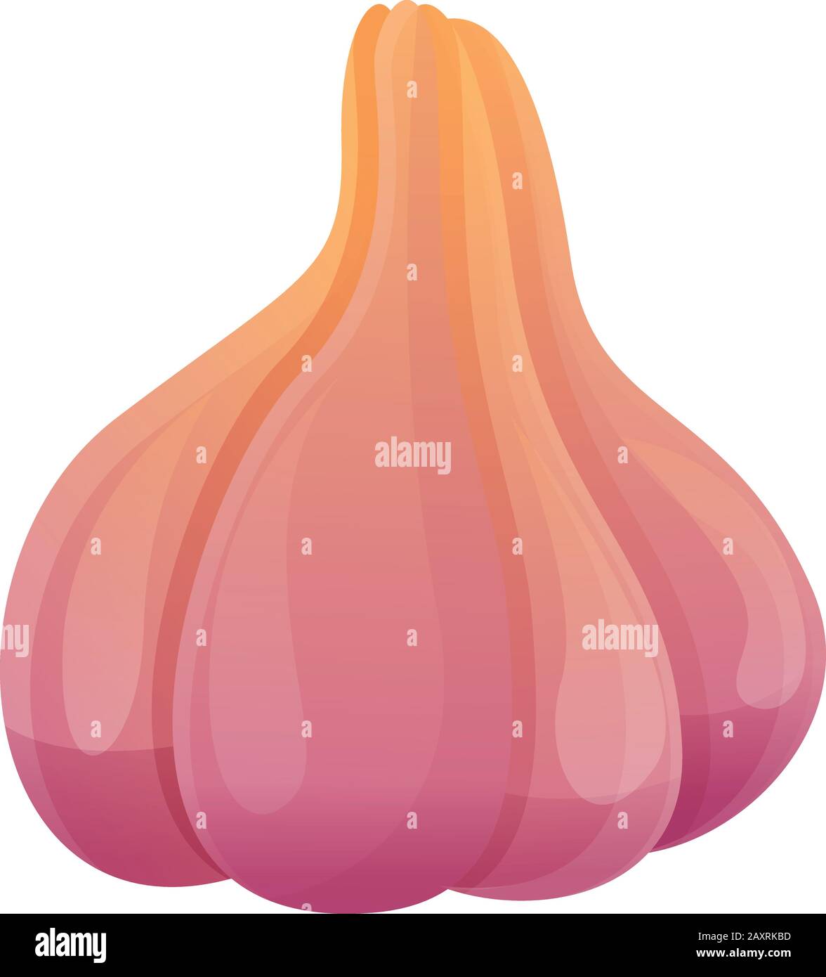 Raw whole garlic icon. Cartoon of raw whole garlic vector icon for web ...