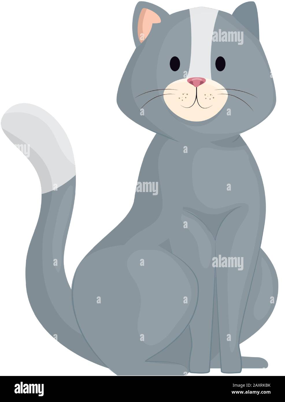 cute little cat animal icon Stock Vector Image & Art - Alamy