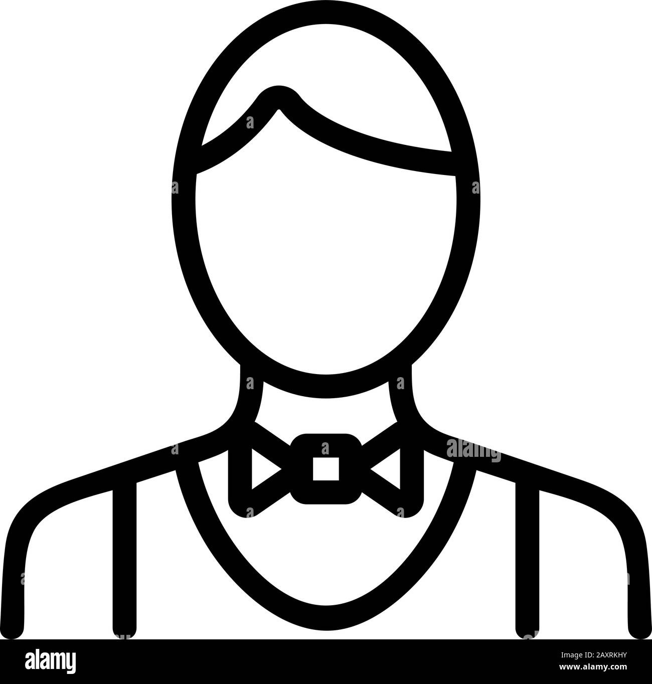 waitress icon vector. Isolated contour symbol illustration Stock Vector ...
