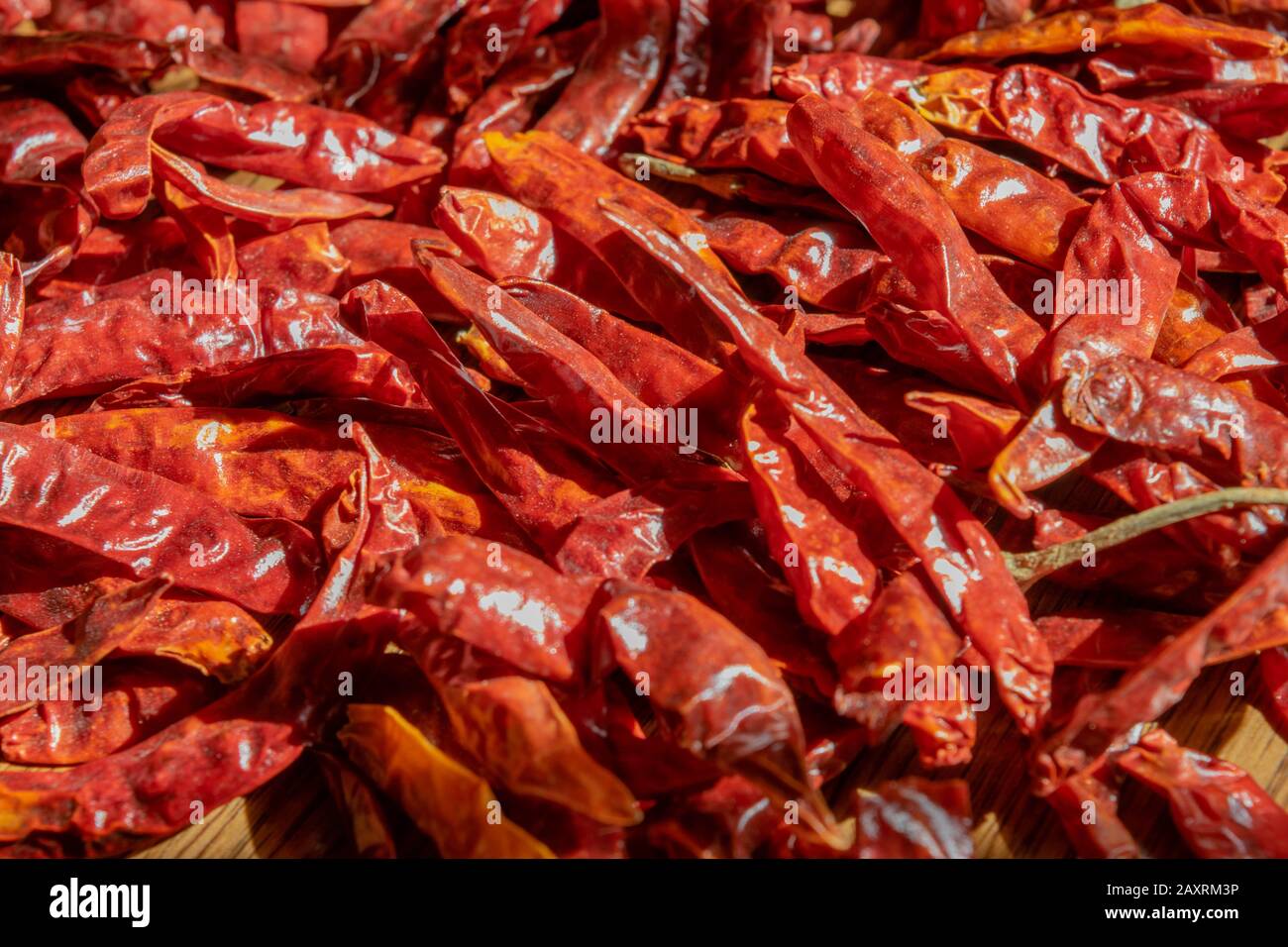 Gastronomic photo with natural light of Mexican tree peppers, one of ...