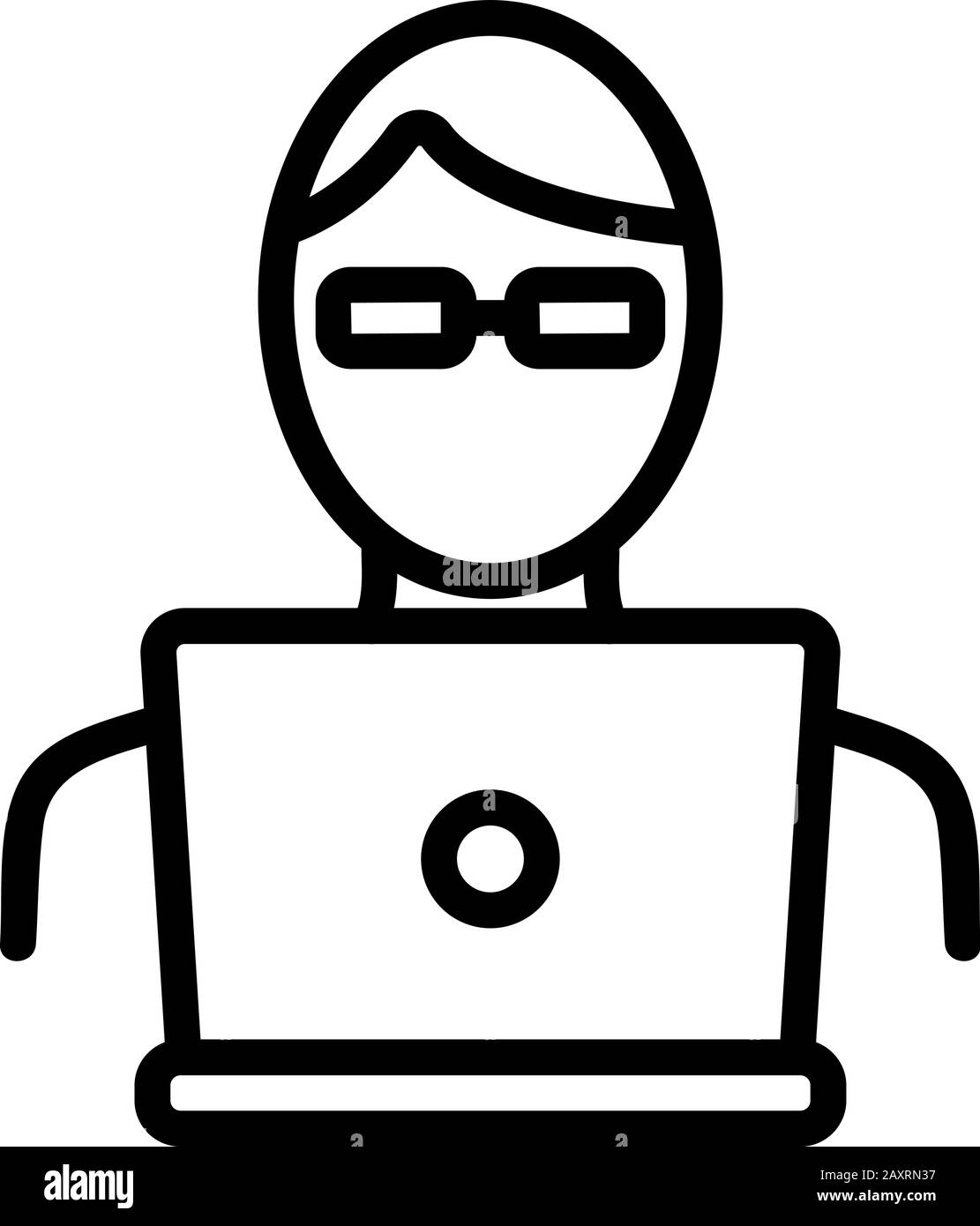 programmer icon vector. Isolated contour symbol illustration Stock ... programmer icon vector. Isolated contour symbol illustration Stock ...