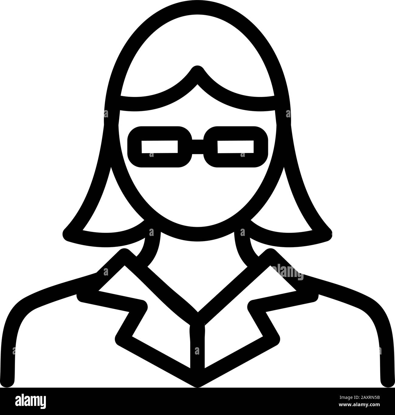 accountant icon vector. Isolated contour symbol illustration Stock ...