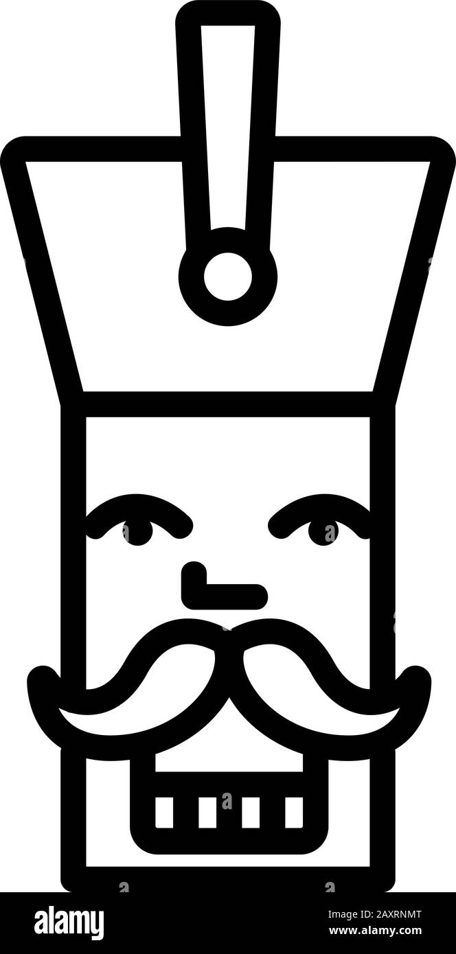 nutcracker Icon vector. Isolated contour symbol illustration Stock ...
