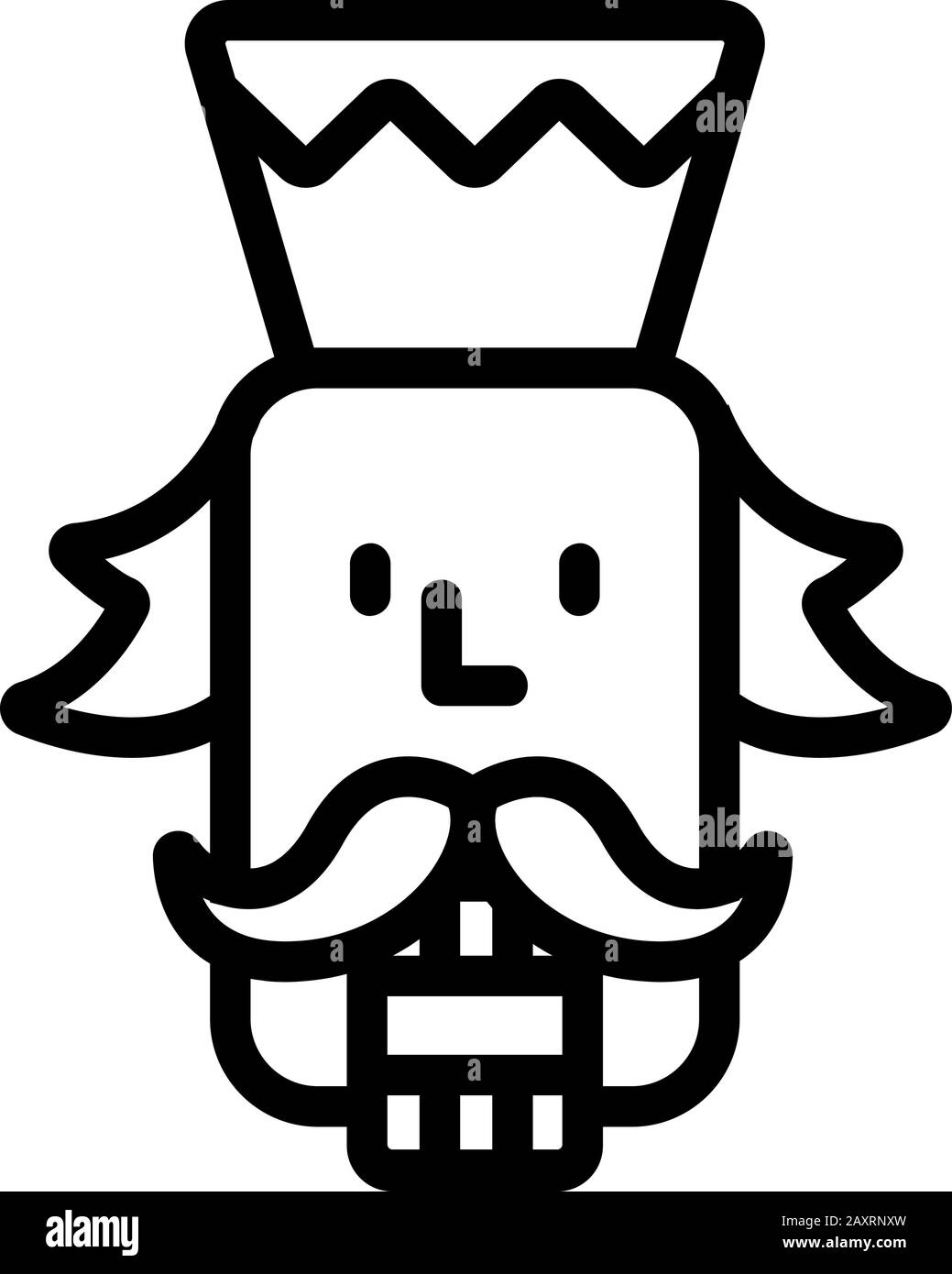 nutcracker Icon vector. Isolated contour symbol illustration Stock ...