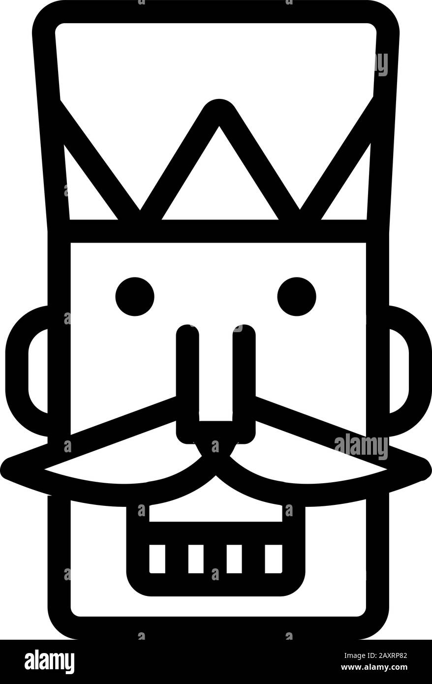 nutcracker Icon vector. Isolated contour symbol illustration Stock ...