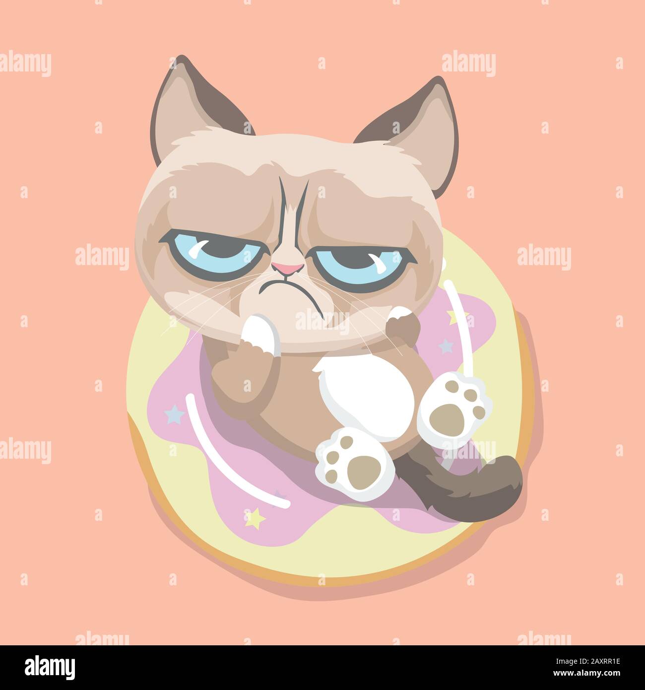 A cute cartoon animal with dessert Stock Vector Image & Art - Alamy