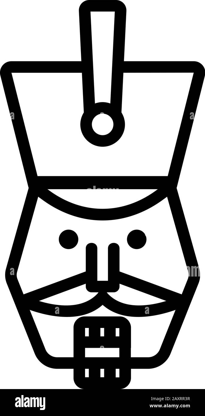 nutcracker Icon vector. Isolated contour symbol illustration Stock ...
