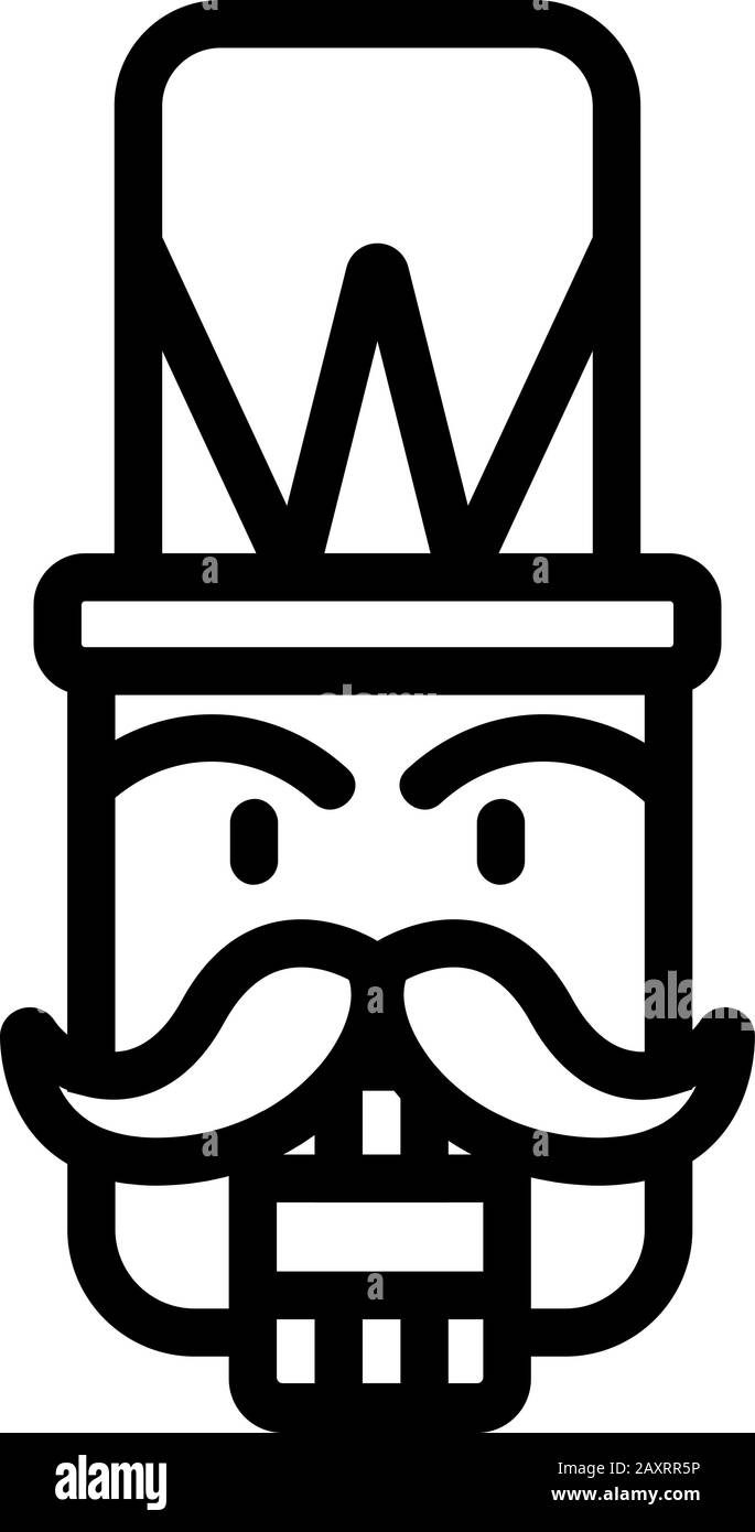 nutcracker Icon vector. Isolated contour symbol illustration Stock ...